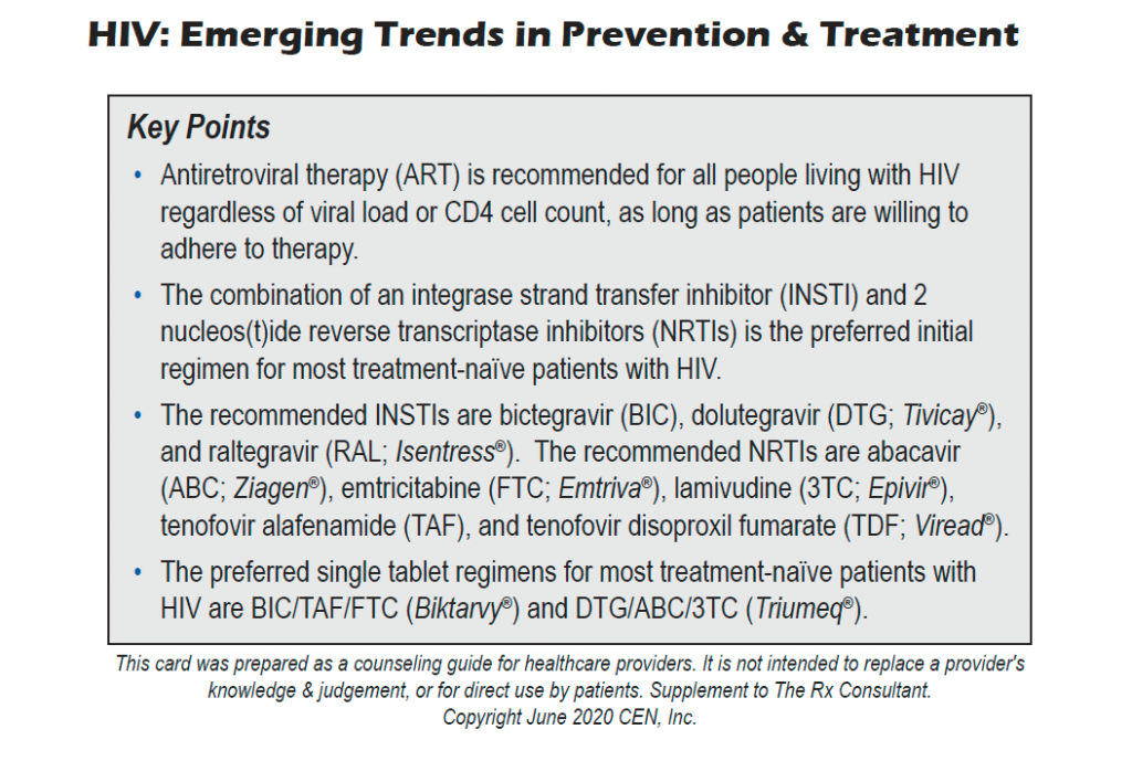 HIV: Emerging Trends in Prevention & Treatment - The Rx Consultant